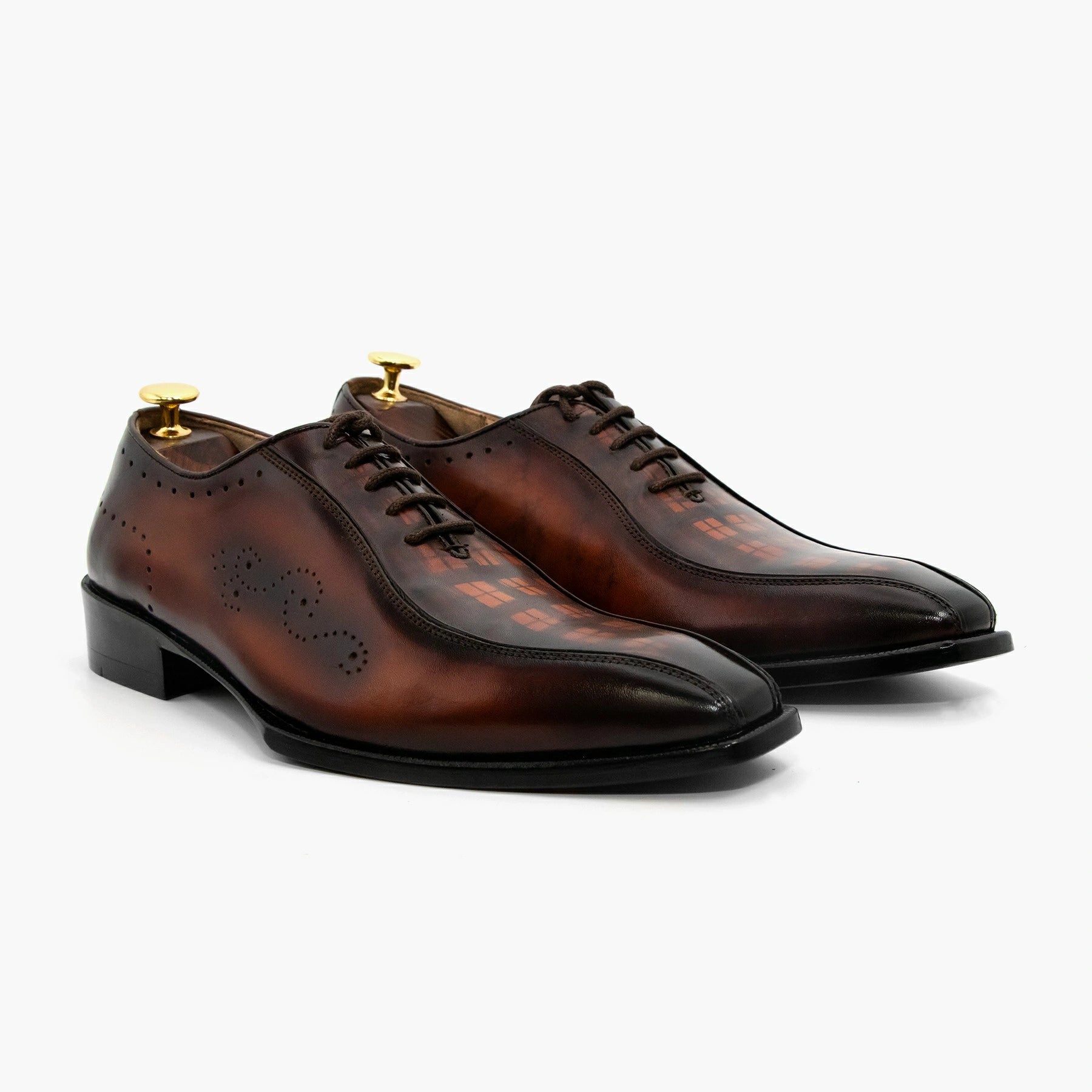 Men's Chiseled Toe Oxford Leather Shoes – LUBKY